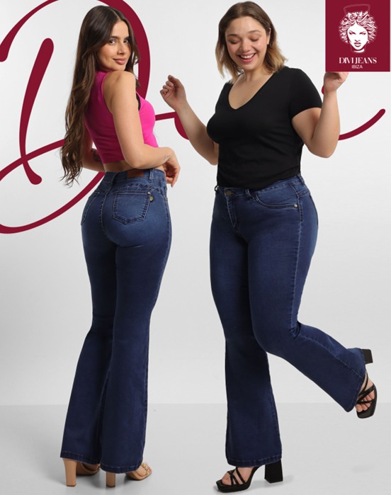 Mustang Flare Dark blue - Divi Jeans